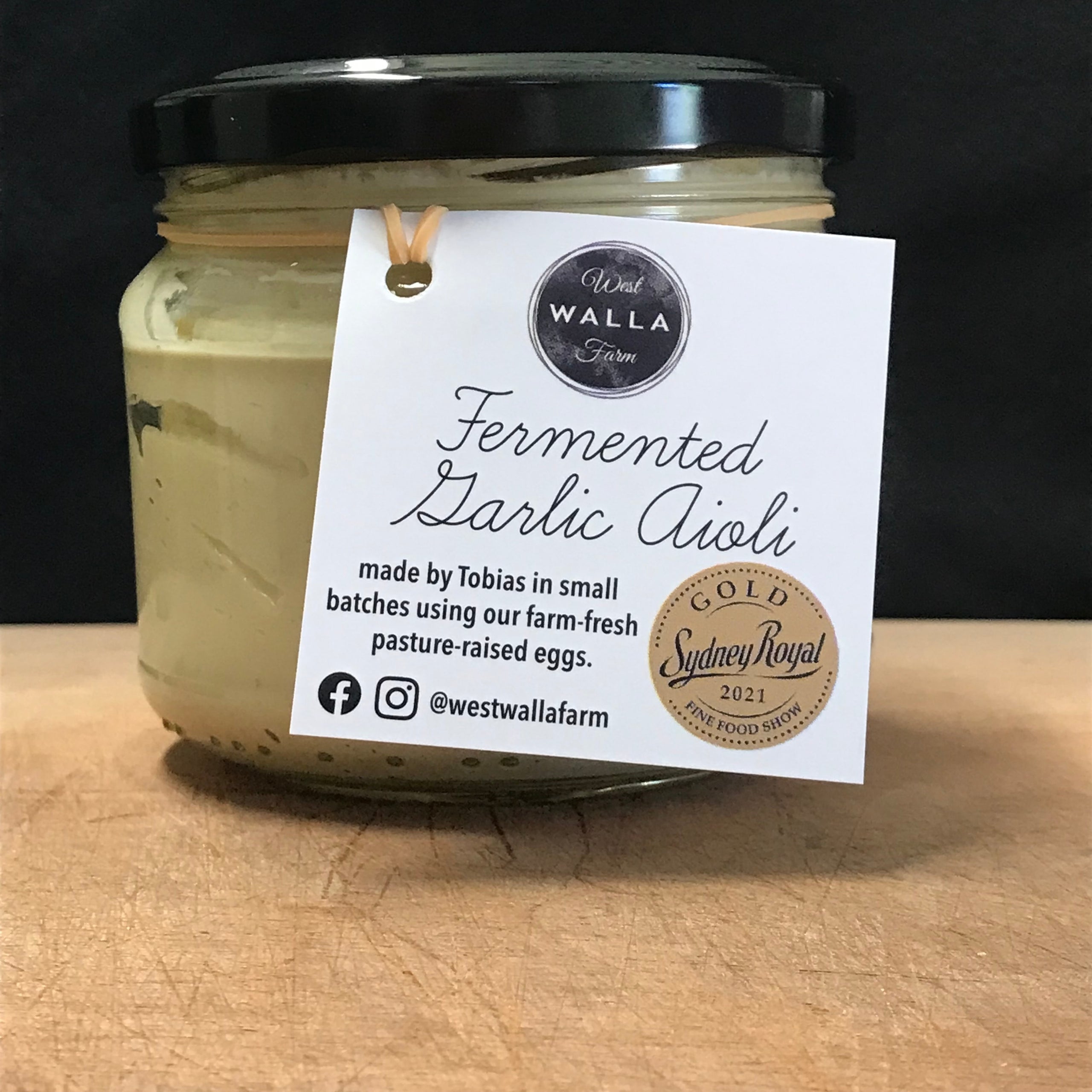 Fermented Garlic Aioli • Gold Medal 2021 Sydney Royal Fine Food Awards ...